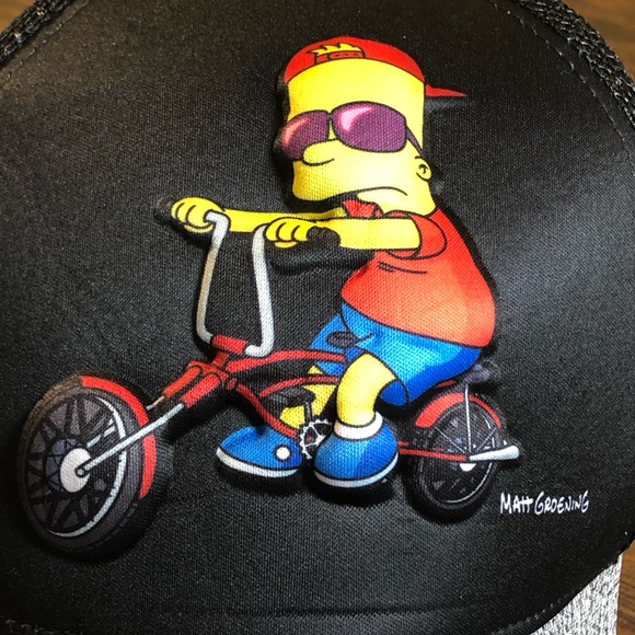 Accessories | Bart Simpson Grayblack 3d Cap Size Os | Poshmark